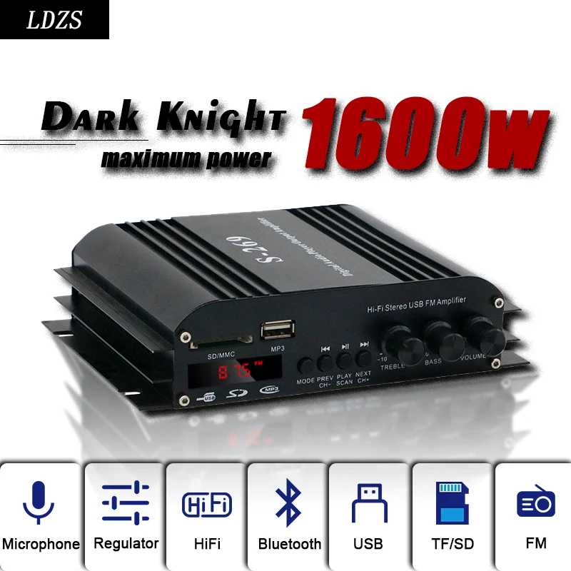 S-269Dark-Knight-Digital-Power-Audio-Car-Amplifier-Blu-ray-Stereo-Audio ...