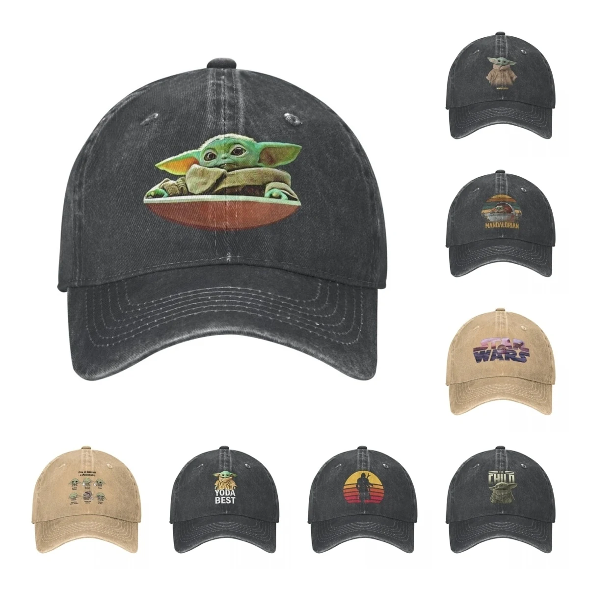 Disney gorra de béisbol Baby Yoda para hombre, sombrero de sol con ...
