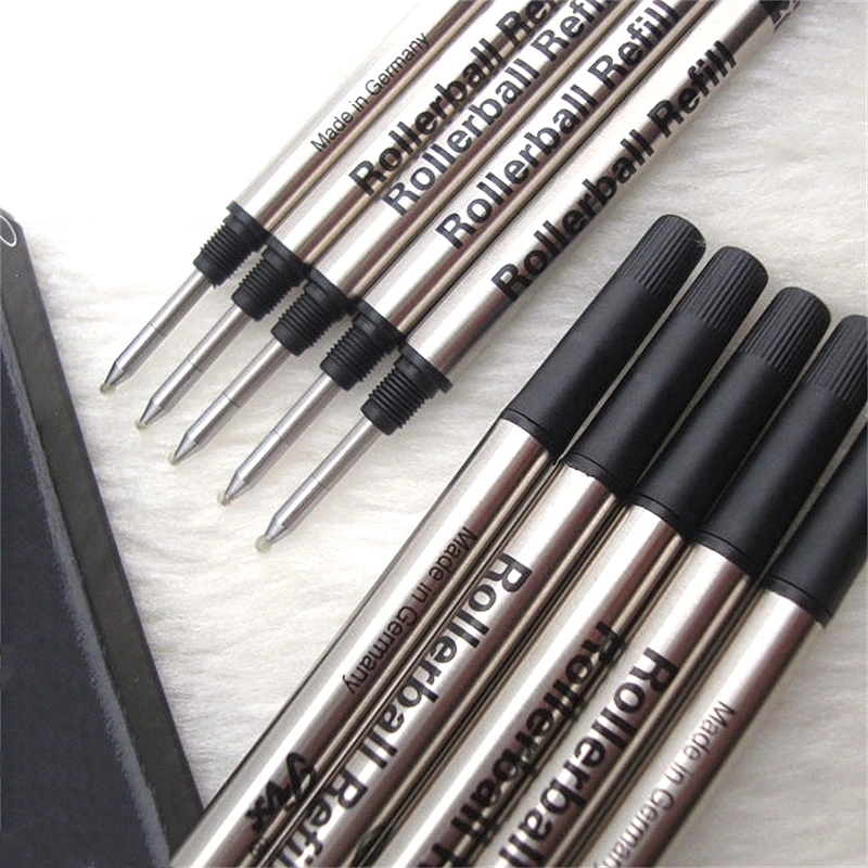 10pcs High Quality MB Refill Black & Blue Rollerball Gel Pen Refills ...