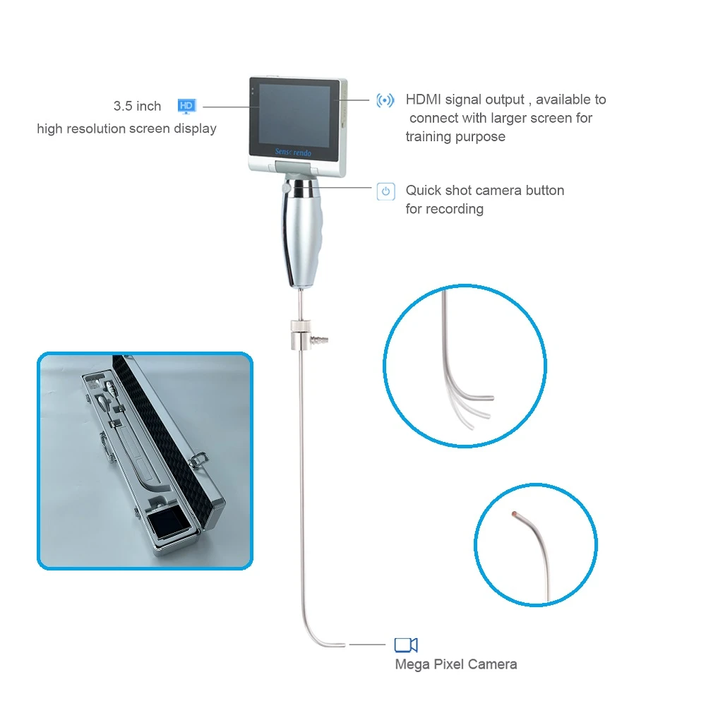 3.5 Inch High Resolution Display Video Laryngoscope IPX7 Water Proof ...
