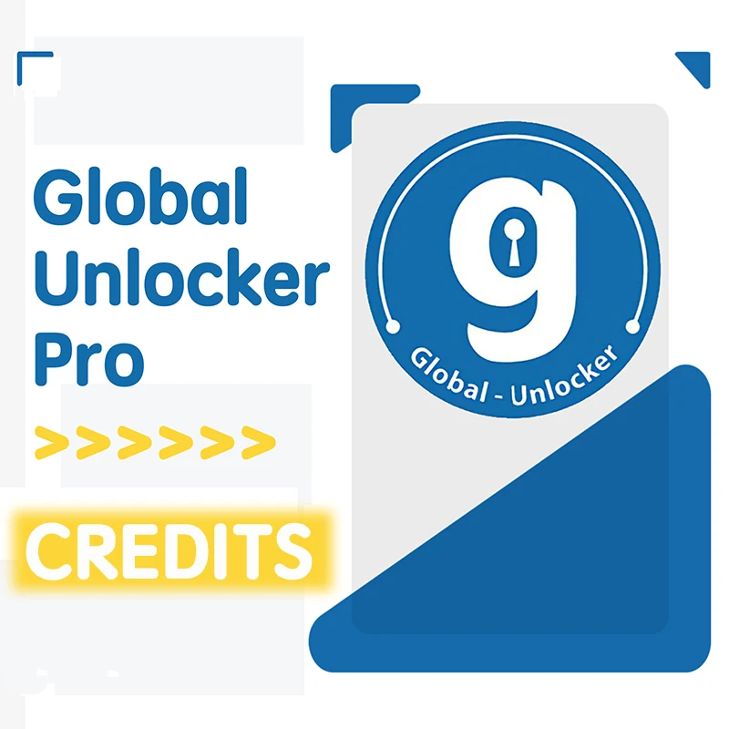 Global unlocker pro server créditos 10 créditos para telefones baseados ...