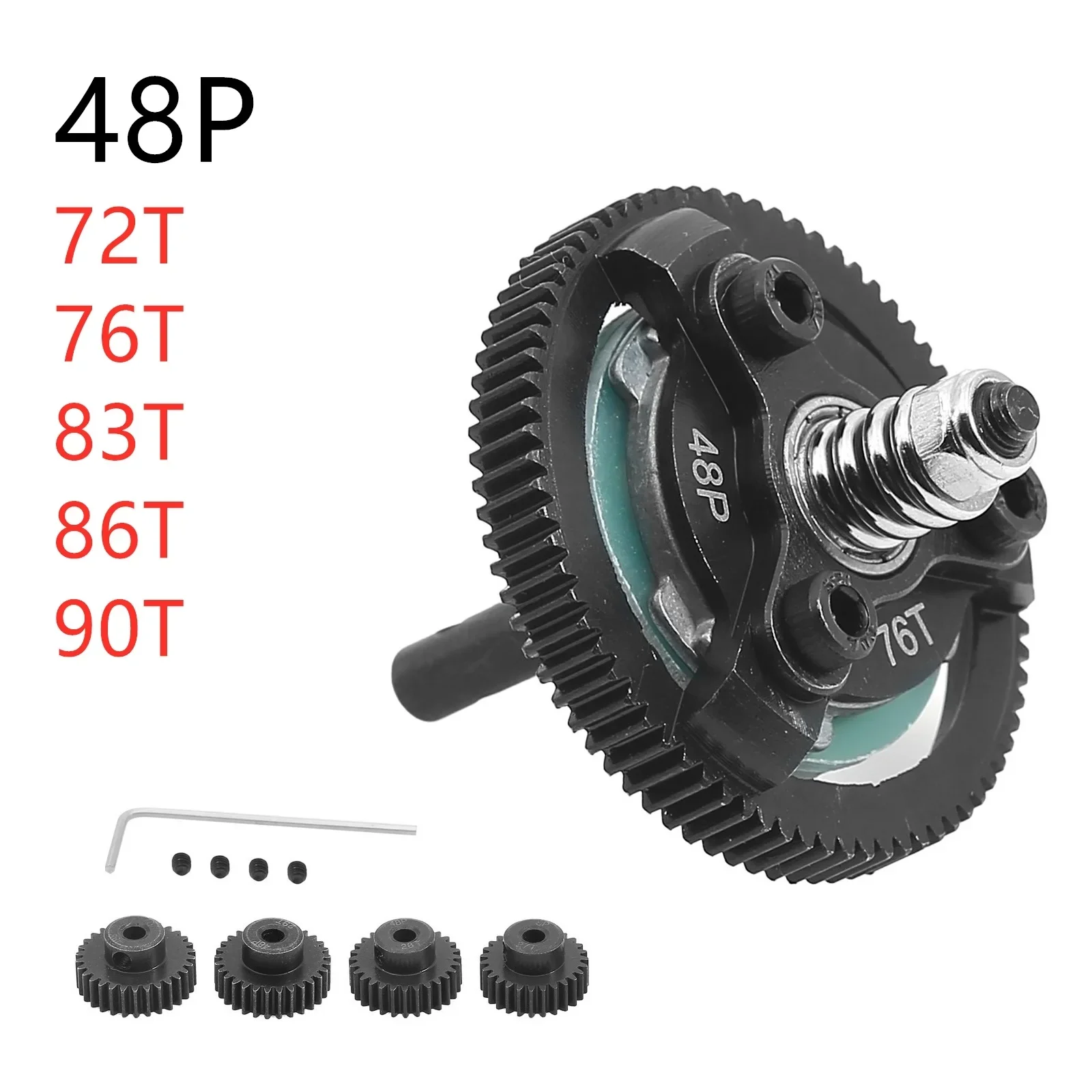 Steel-M0-8-50T-52T-54T-60T-Spur-Gear-Slipper-Clutch-and-Pinion-Gear-for ...