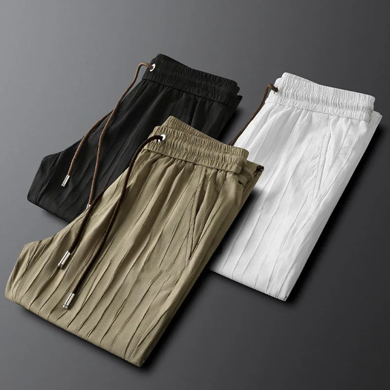 Quality-handsome-vertical-striped-men-s-casual-sports-pants-slim-slim ...