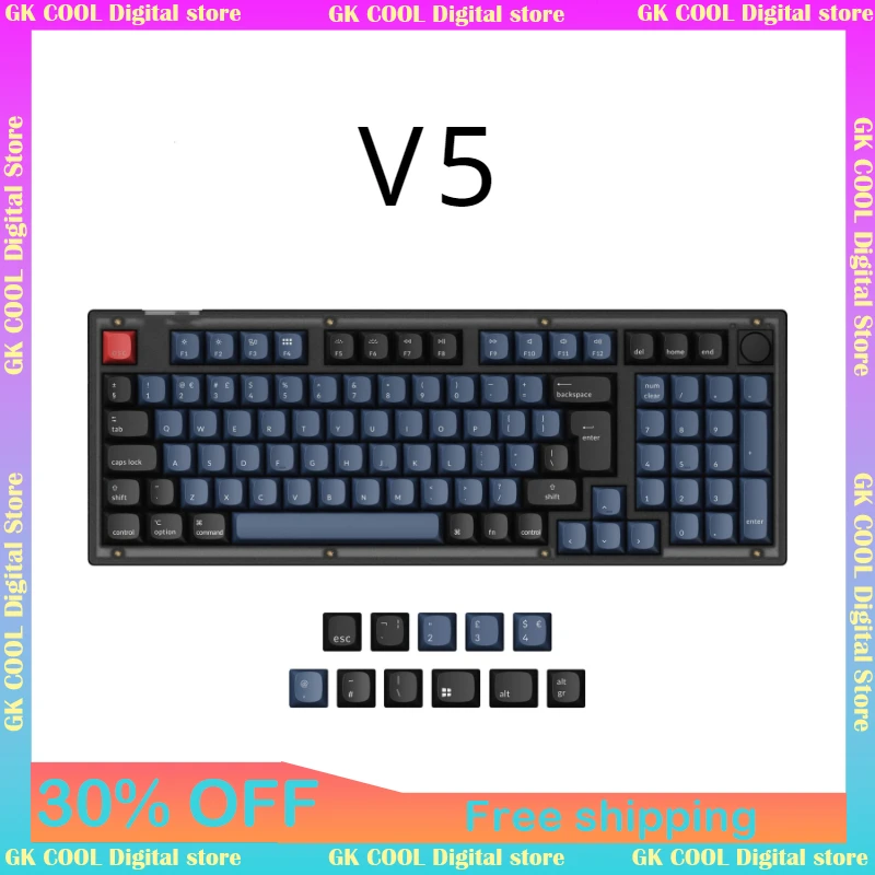 V5-96-Allocation-QMK-Customize-Mechanical-Keyboard-Type-C-Wired-RGB ...