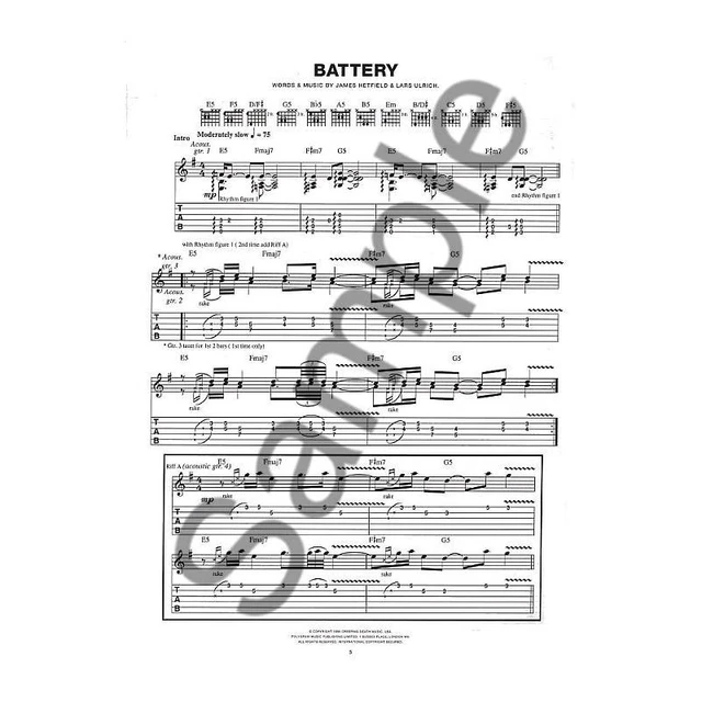 Metallica Battery Tab