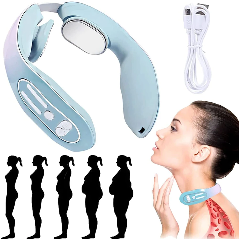 EMS masajeador cuello TENS para cuello y cervicales masajeador cervical ...