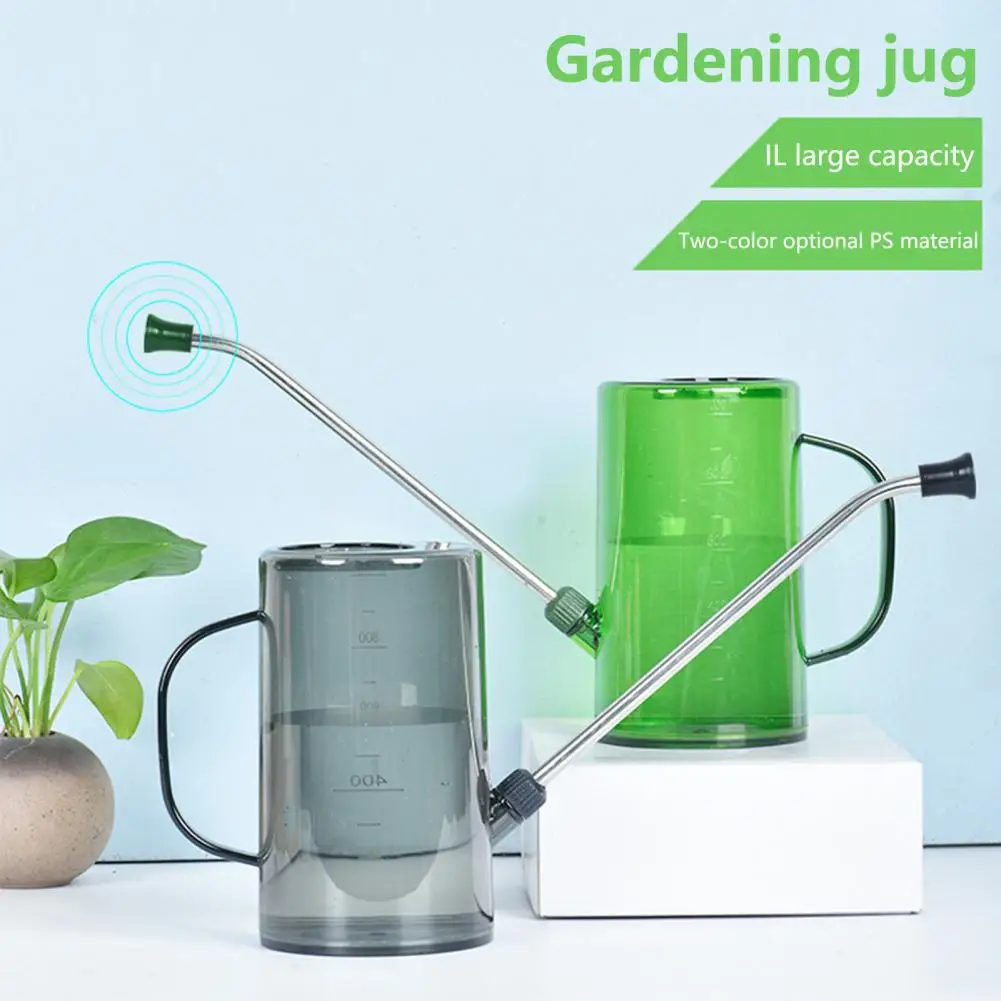 1Set-1000ml-Watering-Can-with-Sprinkler-Nozzle-Long-Mouth-Transparent ...