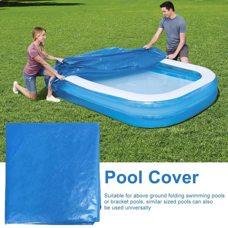 Inflatable-Swimming-Pool-Cover-Rectangular-Ground-Pool-Cover-PE ...