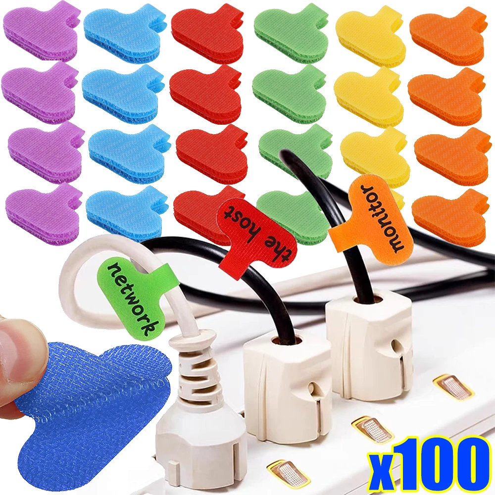150-10Pcs-Cable-Labels-Cable-Management-Colorful-Waterproof-Cord-Labels ...