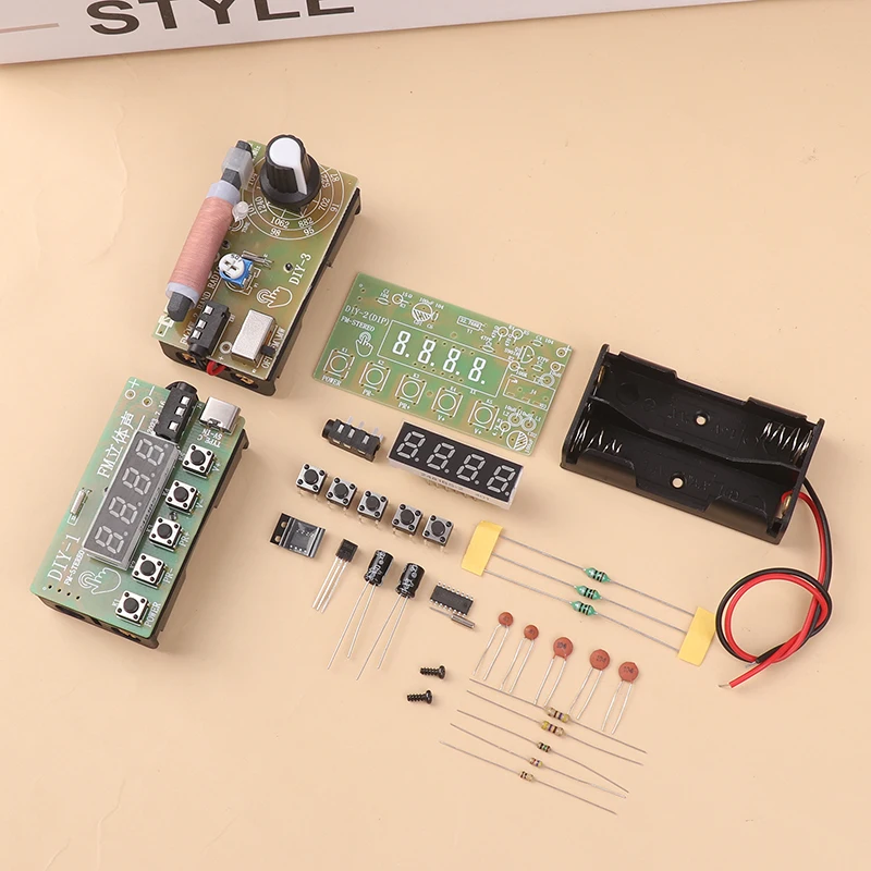 Digital-Tuner-Headset-Radio-Module-Kit-FM-Two-Band-Onda-M-dia-Stereo ...