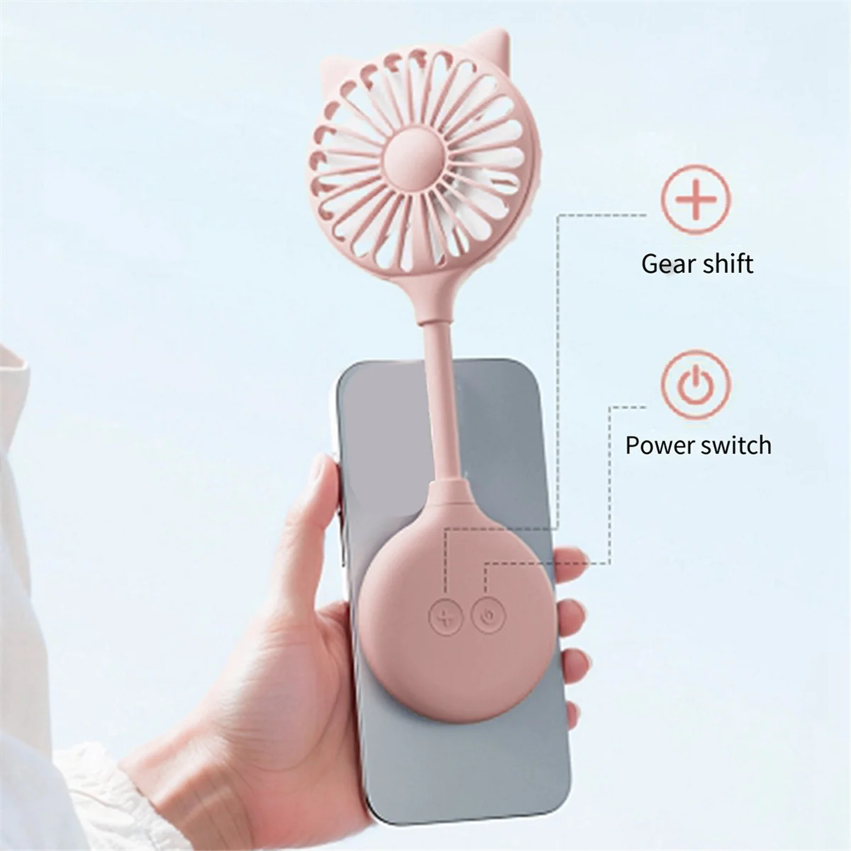 Small Desk Fans Portable Mini Fan USB Desktop Small Fan with Suction ...
