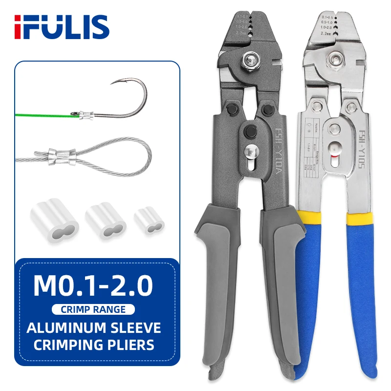 Fio-Rope-Crimp-Pesca-Swaging-Tool-Cabo-Virola-Crimps-Tubo-de-Alum-nio ...
