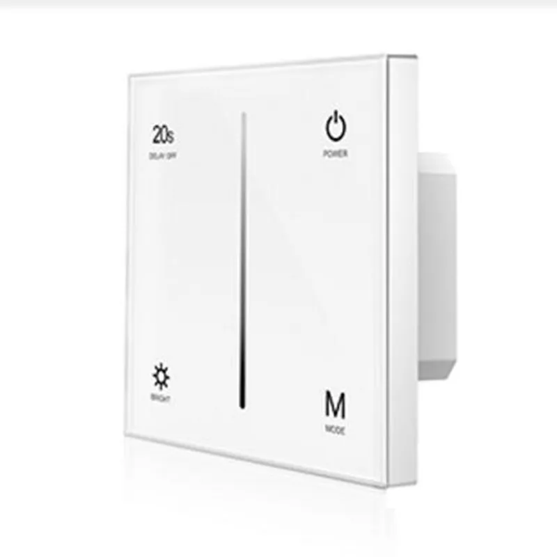 T1-1-Led-Dimmer-Wall-Mount-Touch-panel-Led-Single-Color-Strip-Dimmer ...