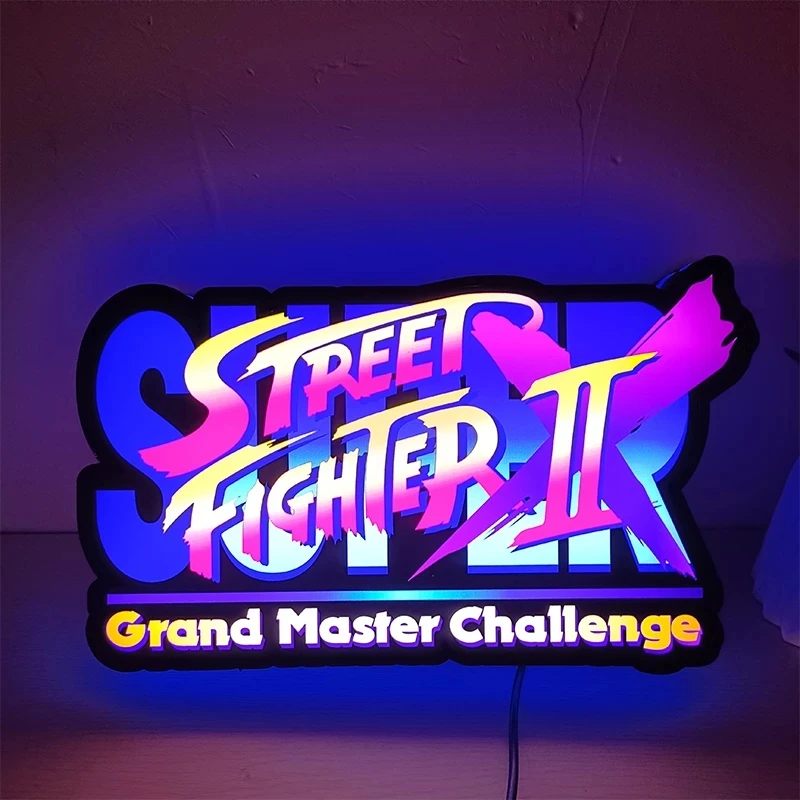 Street-Fighter-Game-Logo-LED-Lightbox-Sign-Playroom-Games-Club-Decor ...