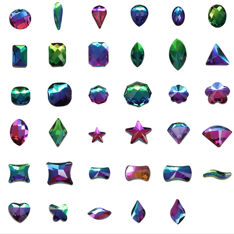 Medium-rainbow-flatback-glass-stones-fancy-rainbow-rhinestones ...