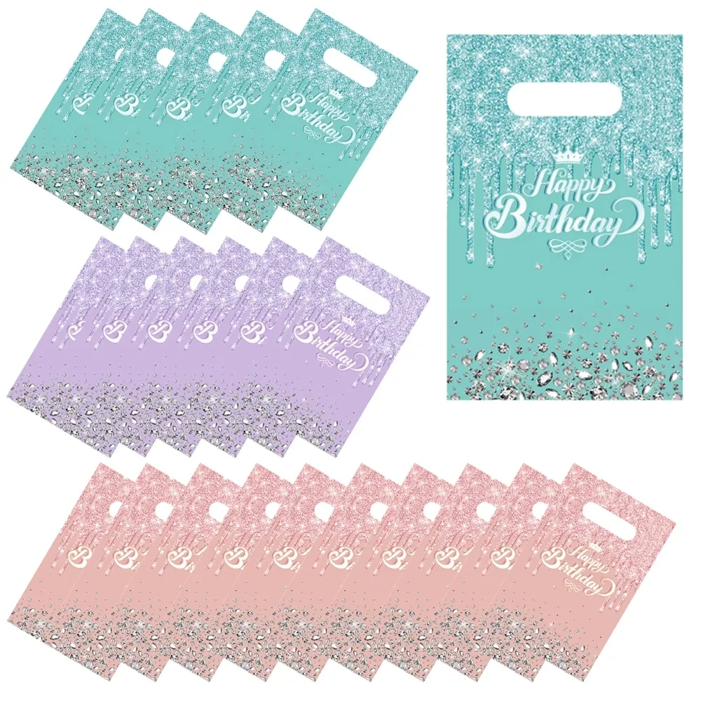 Shiny-Diamonds-Plastic-Gift-Bag-Loot-Bag-Kid-Sweet-Girls-Adult-Women ...