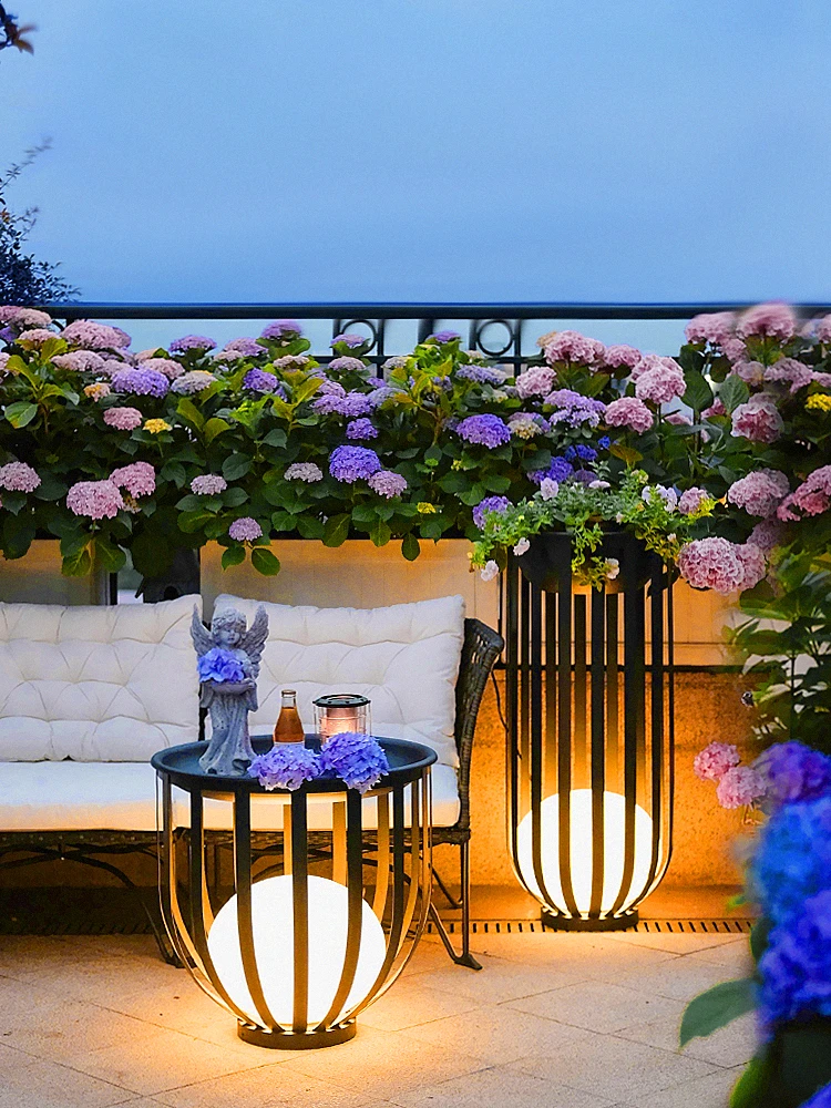 Outdoor-lamp-flower-stand-lamp-terrace-garden-outdoor-coffee-table-lamp ...