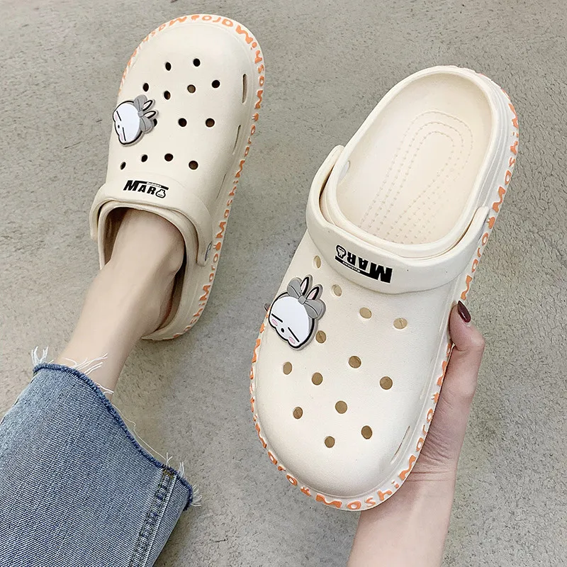 Summer Women Home Garden Sandals Cute Cartoon Slippers Slip On For Girl ...
