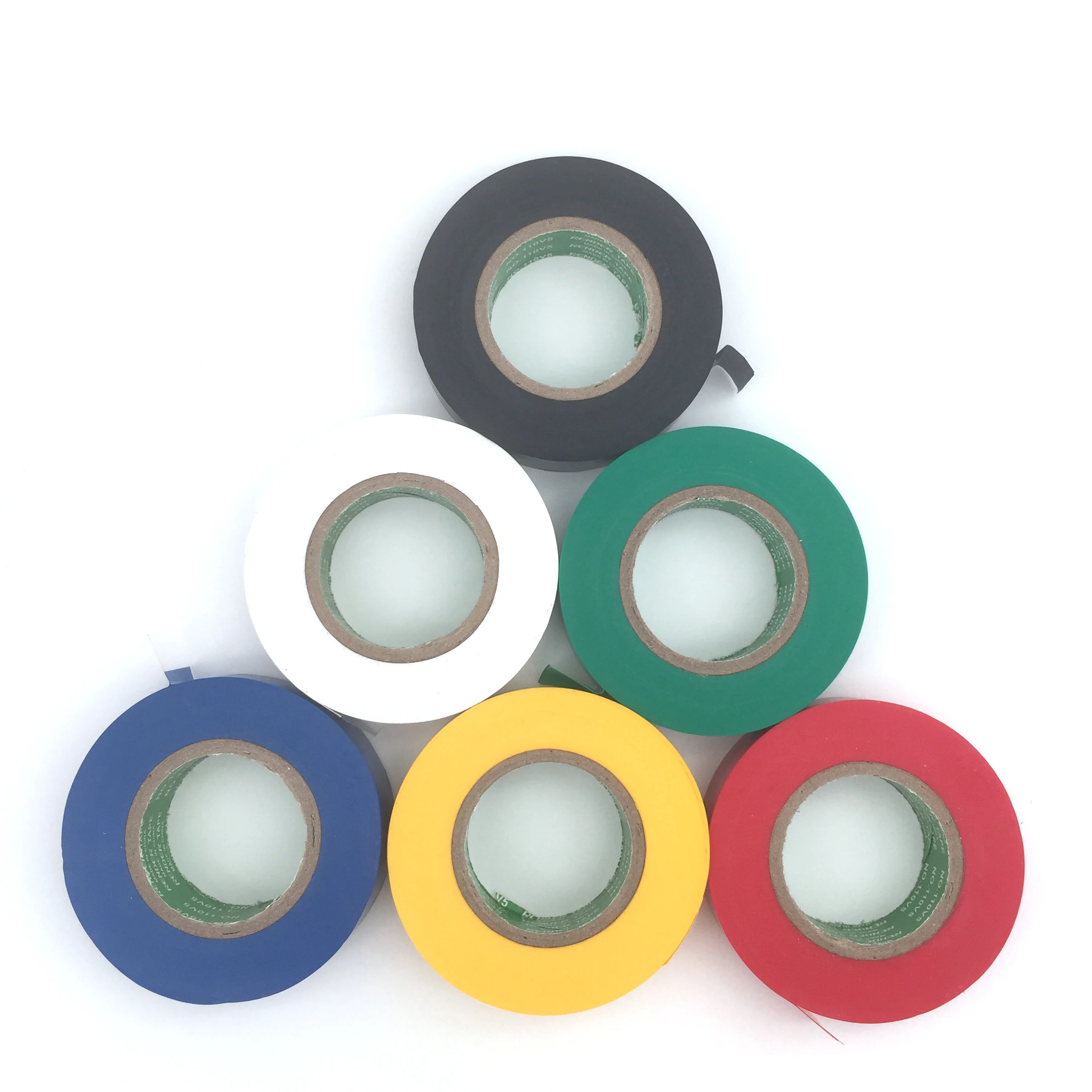 Cinta adhesiva de PVC para aislamiento eléctrico, cinta de reparación impermeable para cableado ...