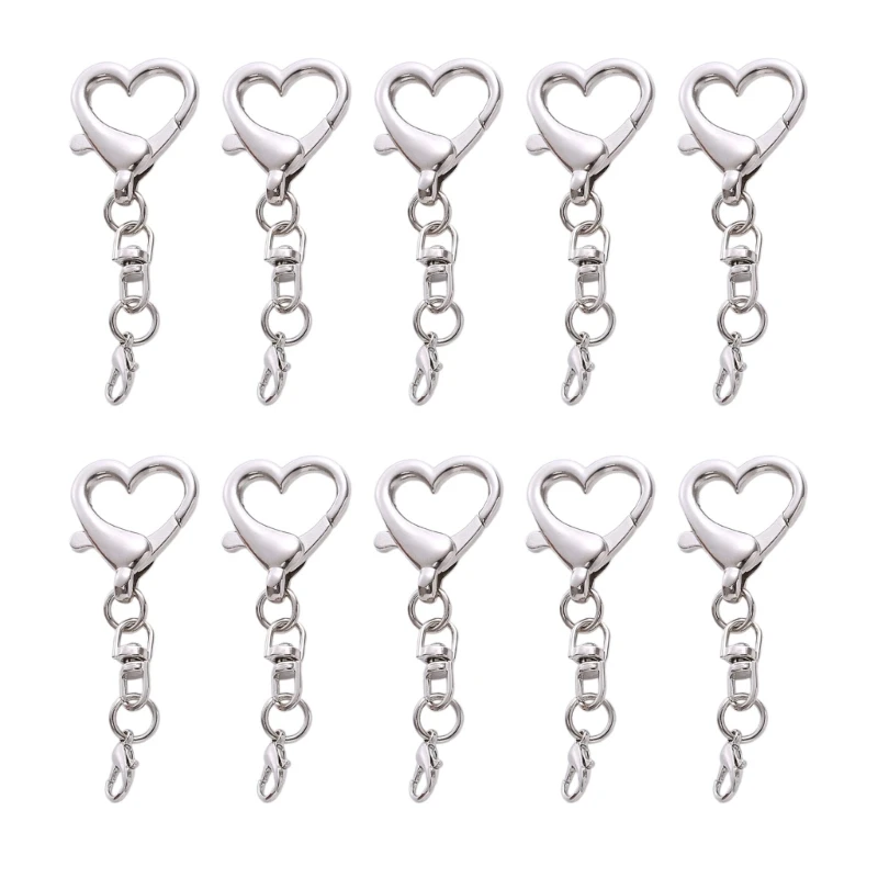 Customizable Heart shaped Keychain Pendant Unique Key Rings Holder for ...