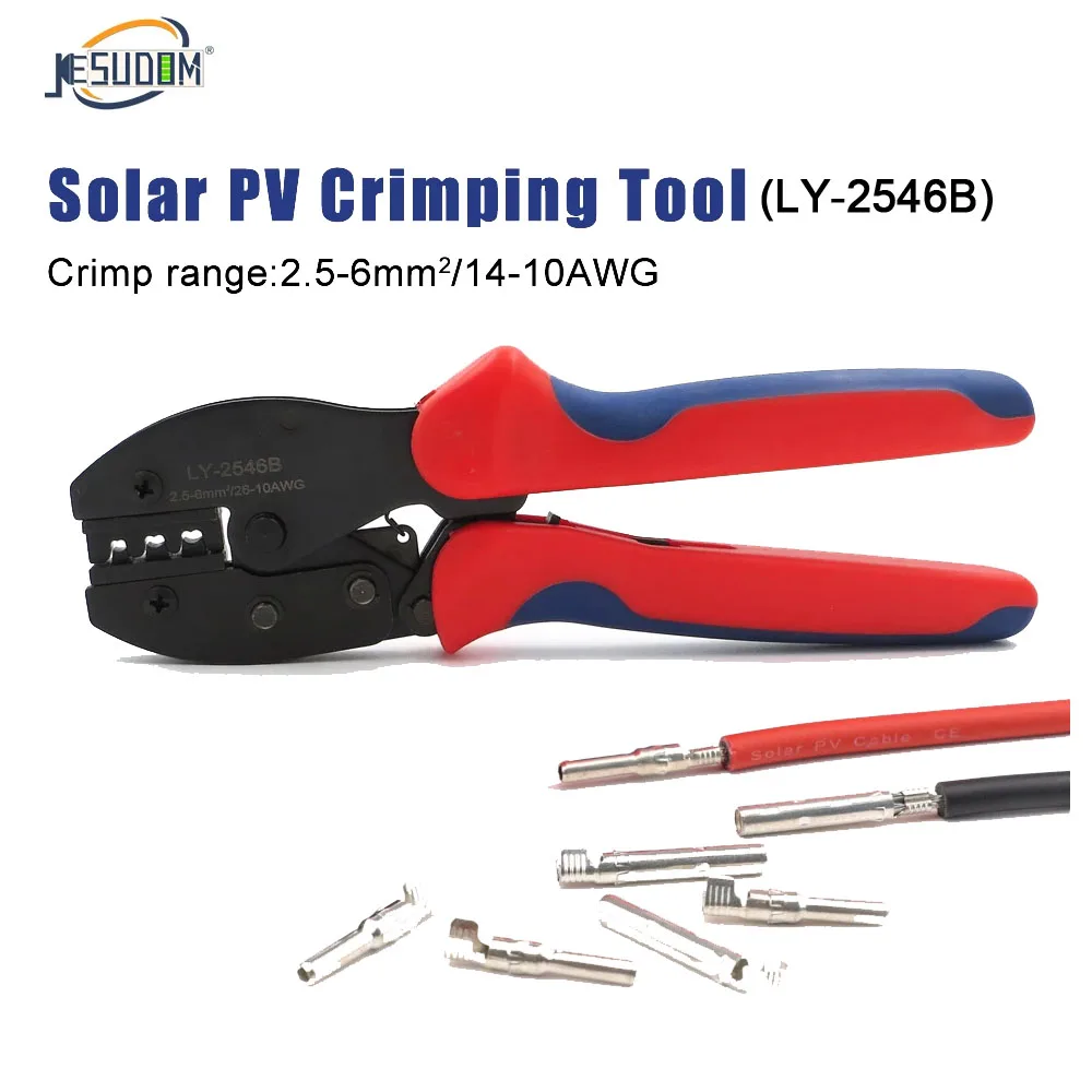 Red-Solar-Crimping-Pliers-for-14-12-10-AWG-Extension-Copper-Cable-with ...