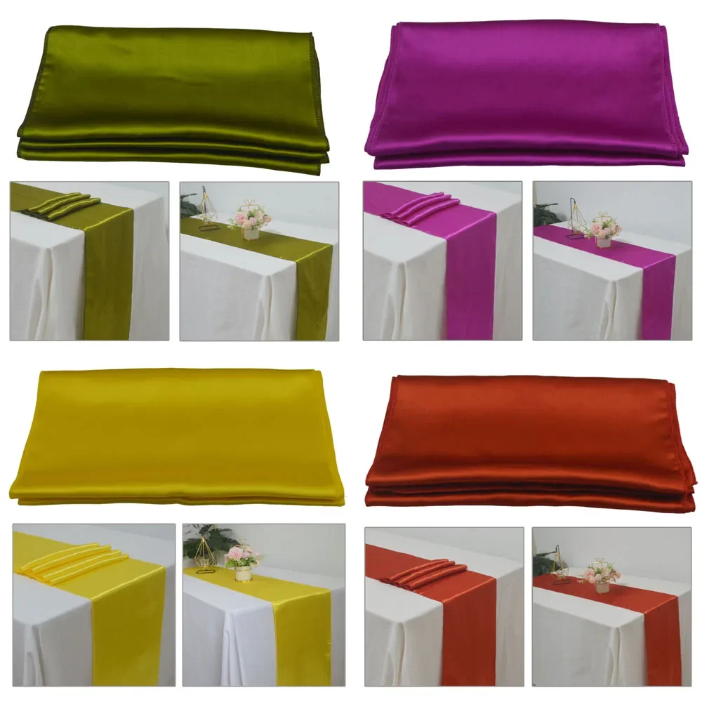 12-x71-108-Satin-Table-Runner-For-Wedding-Party-Restaurant-Hall ...