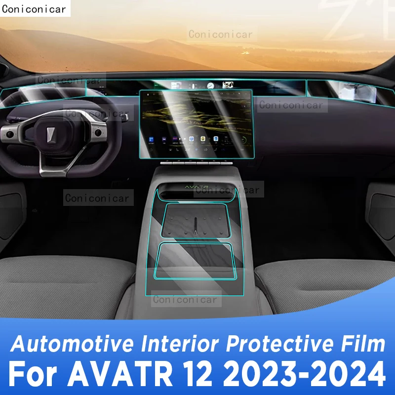 For-AVATR-12-2023-2024-Gearbox-Panel-Navigation-Automotive-Interior-Protective-Film-Anti-Scratch ...