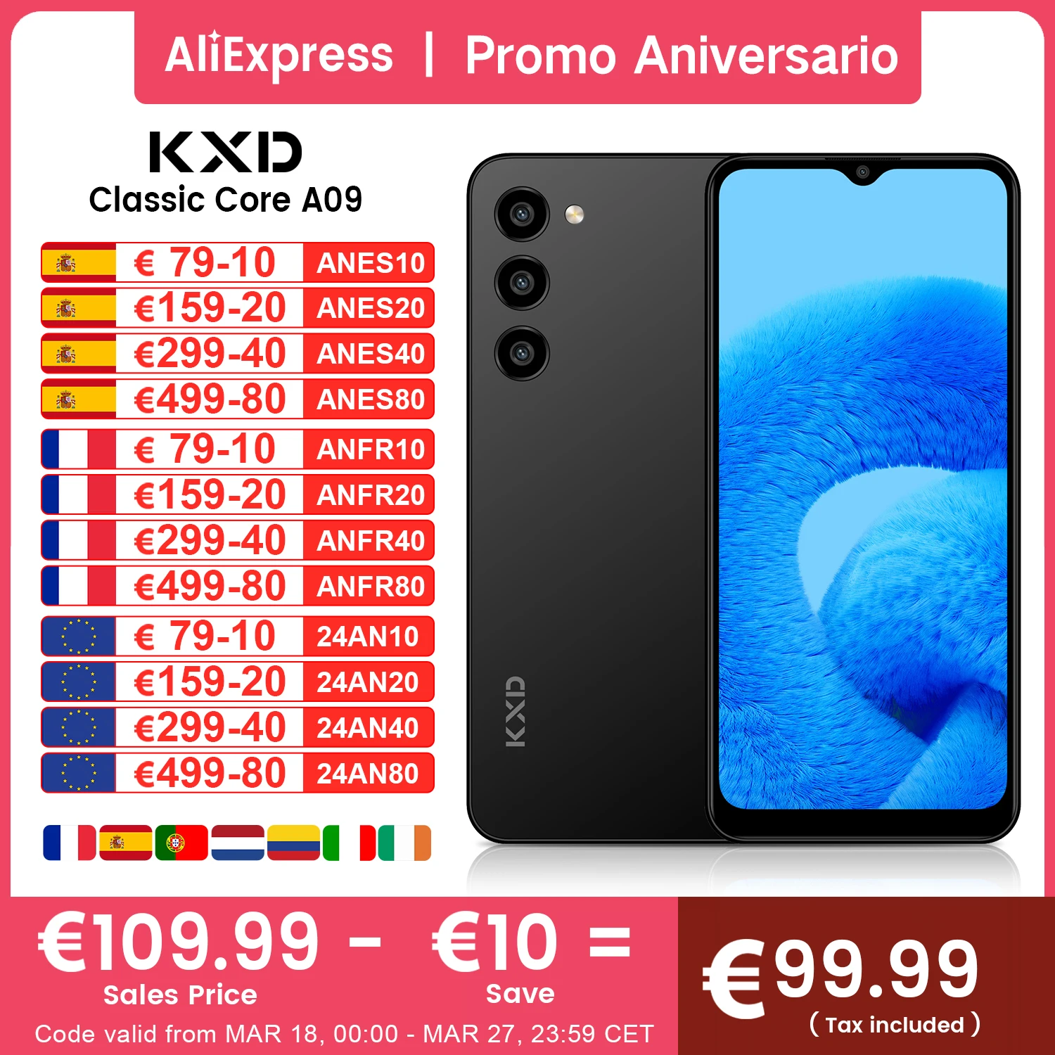 KXD-tel-fono-inteligente-A09-Smartphone-de-6-56-pulgadas-HD-octa-core ...