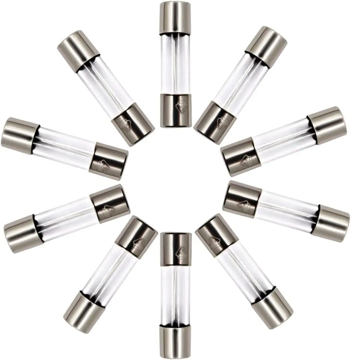 10PCS F5AL250V Glass Insurance Tube F5A250V F5A Fuse 5A 5X20MM 6X30MM