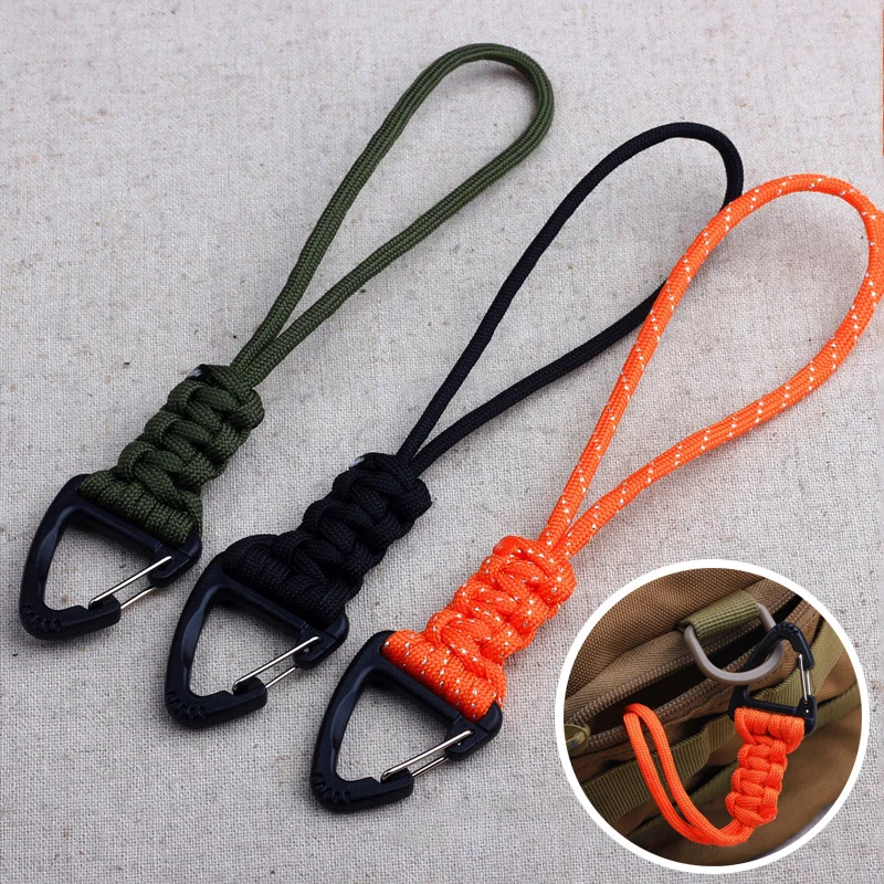 Parachute-Rope-Key-Chain-Wrist-Hook-Outdoor-Camping-Multi-functional ...