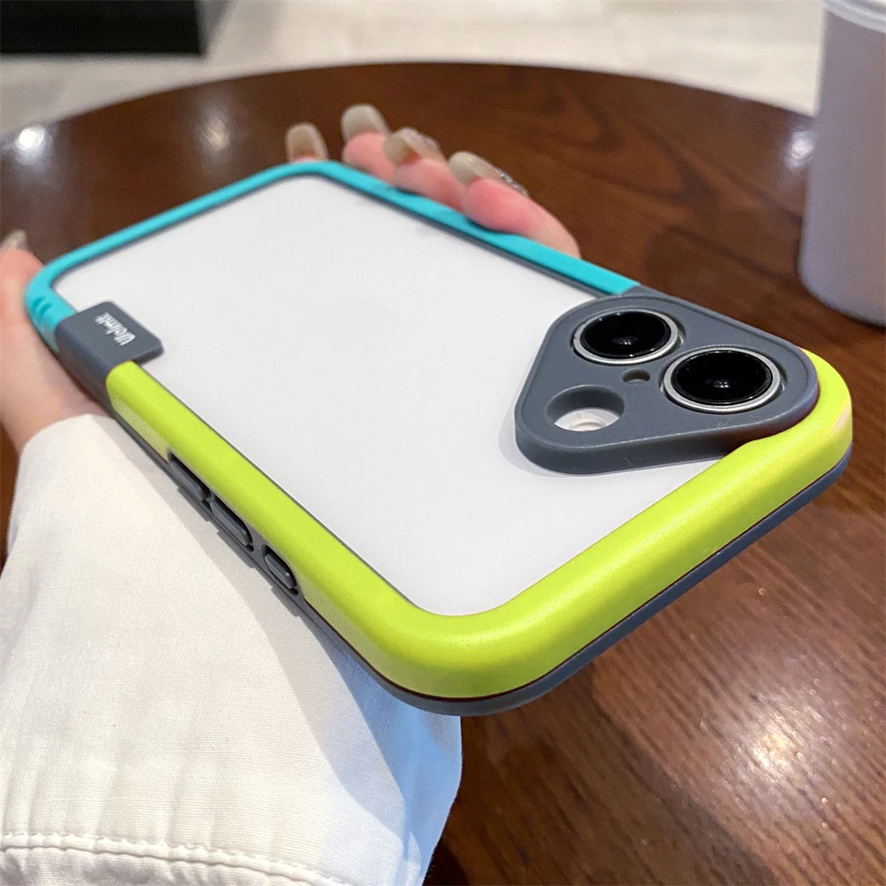 Contrast-Splice-Color-Frame-Case-for-iPhone-16-15-13-Pro-Max-11-12-14 ...