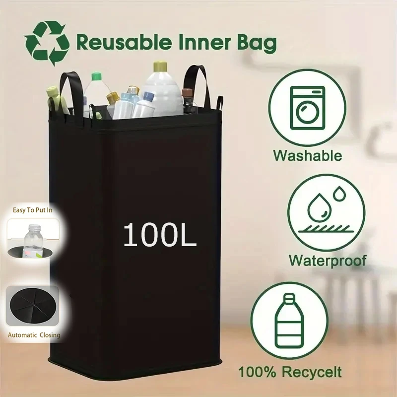 Collapsible-Empty-Bottle-Storage-Basket-with-Lid-Removable-Tote-Bag ...