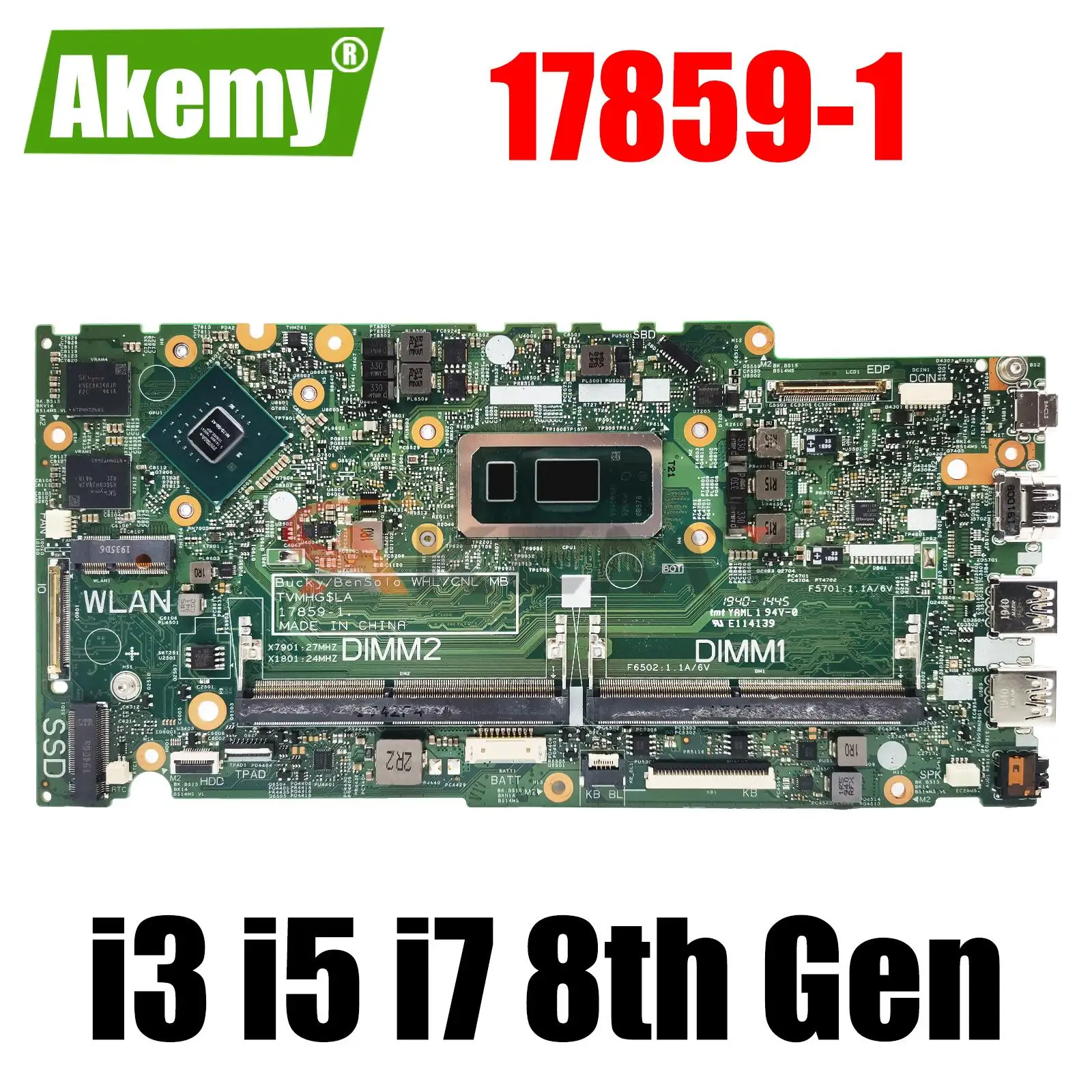 17859-1 For Dell Inspiron 14 5480 5488 15 5580 Laptop Notebook ...