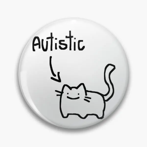 Autistic-Cat-Soft-Button-Pin-Lover-Cartoon-Gift-Funny-Fashion-Badge-Hat ...