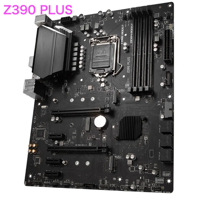 MSI Z390 PLUS Motherboard Support 9th Generation CPU LGA 1151 DDR4 ATX ...