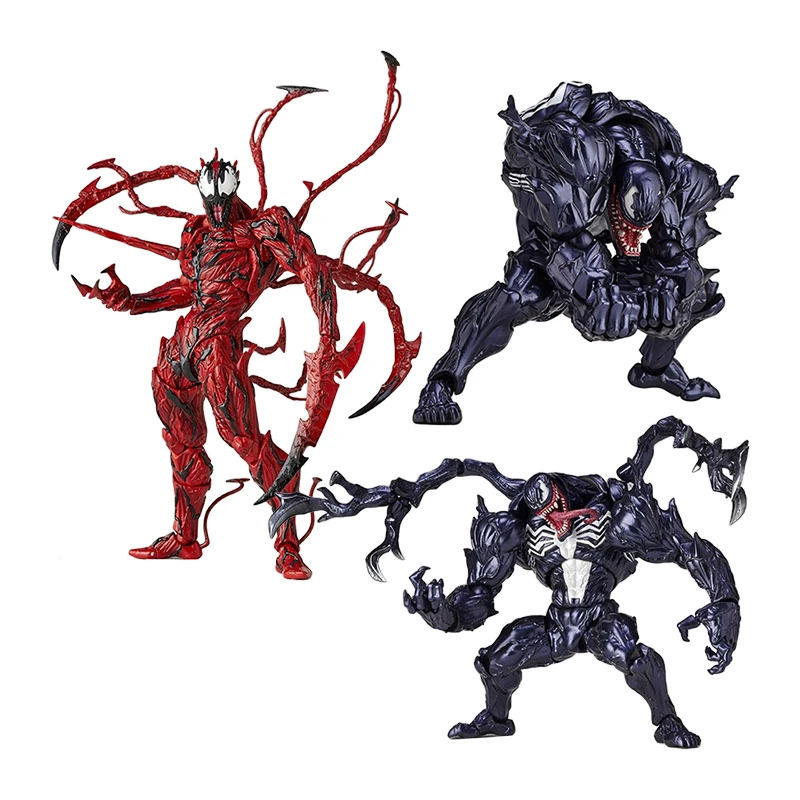 Marvel Anime Movie Yamaguchi Venom Red Carnage Joints Movable Action ...