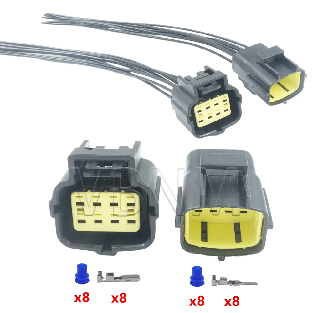 8 Pin 174982-2 174984-2 TYCO AMP Sealed Waterproof Connector Wiring ...