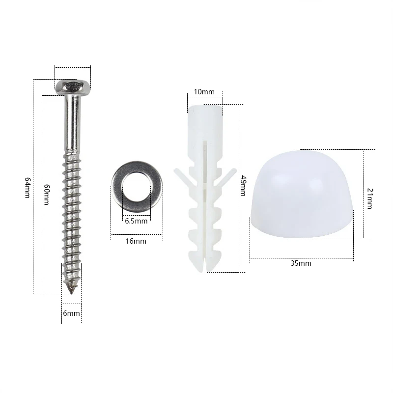 Toilet Pan Fixing Screws Nes Home Bathroom Angled Floor WC Toilet Pan ...