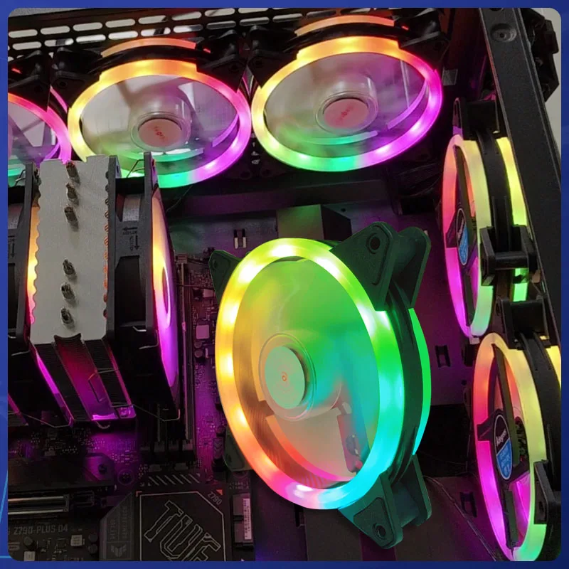ARGB-Computer-Case-Fan-Air-Cooler-PC-Cooling-Fans-Kit-5V-3PIN-Led-120mm ...