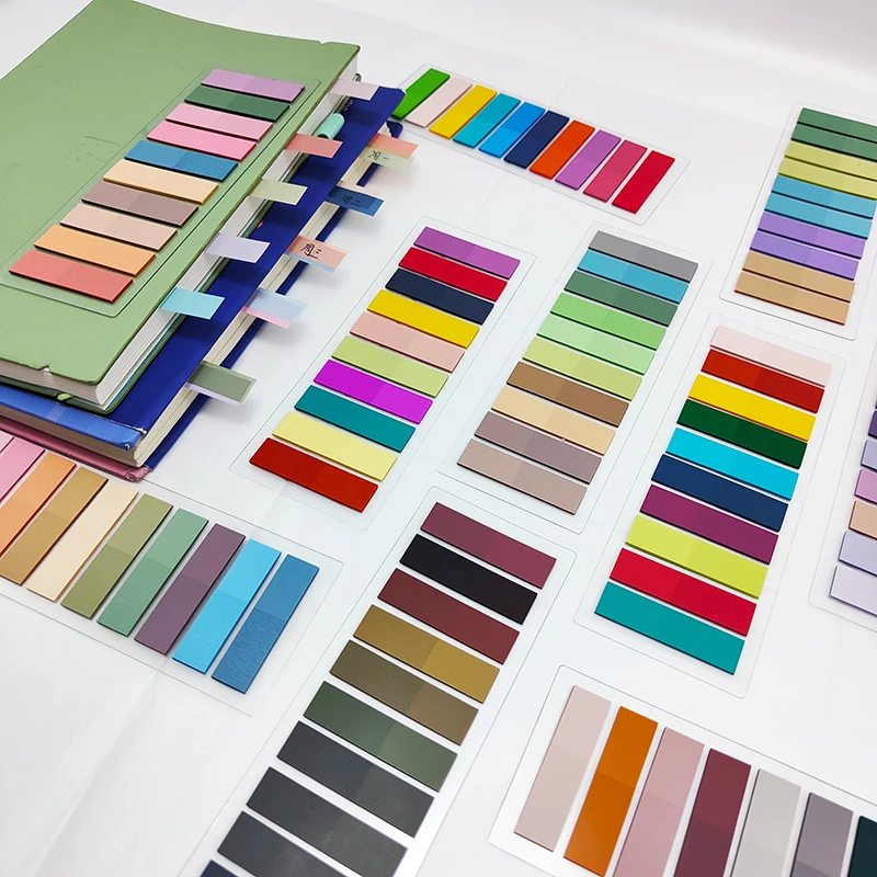 KindFuny-2400Pc-Index-Tabs-Self-Adhesive-Page-Markers-Transparent ...