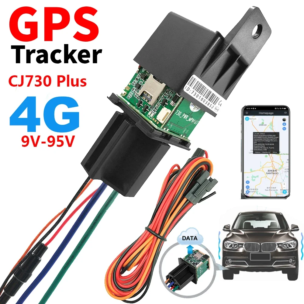 CJ730-Car-Relay-GPS-Tracker-MTK2503-Tracking-Relay-Device-2G-4G-GSM ...