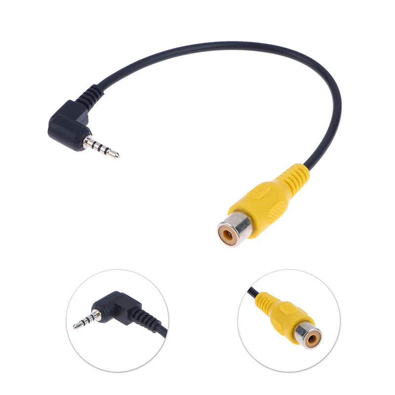 AV-In-Video-Cable-Adapter-2-5mm-AV-Jack-Male-Plug-To-RCA-Female-Adapter ...