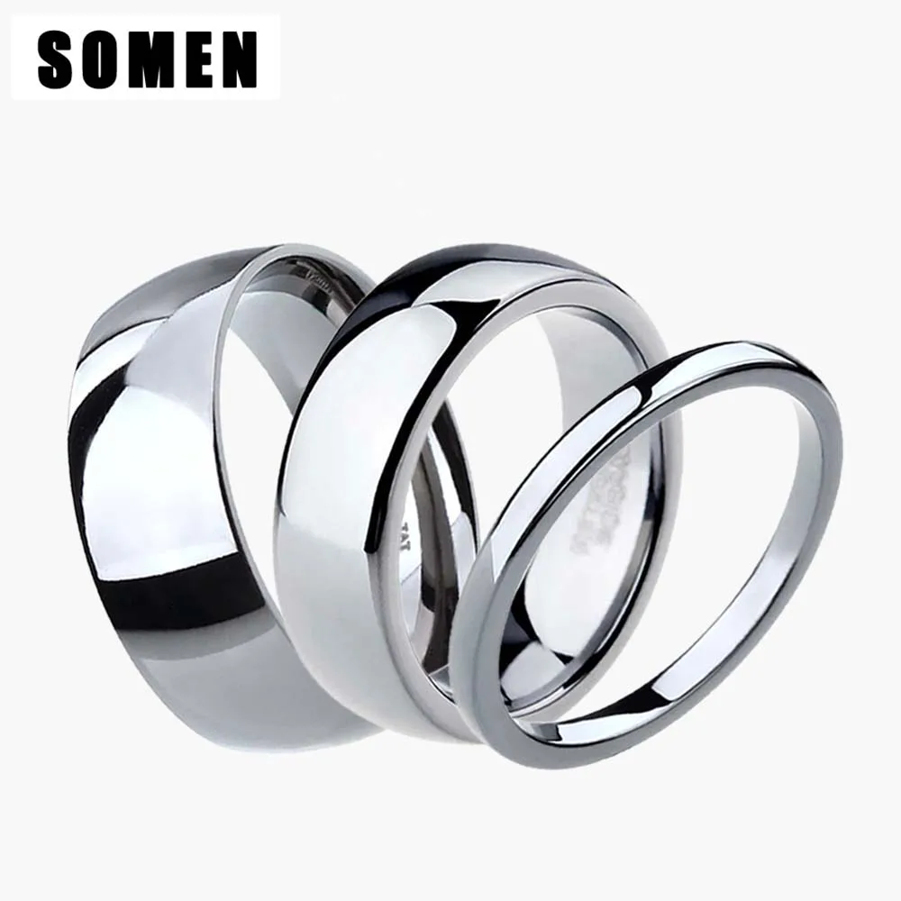 Somen-2-4-6-8mm-Ring-Pure-Silver-Color-Tungsten-Ring-Couple-Engagement ...