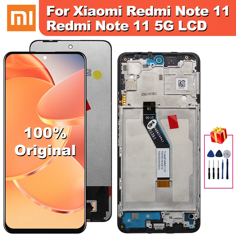 LCD Touch Screen Display Substituição Para Xiaomi Redmi Nota 11, Painel ...