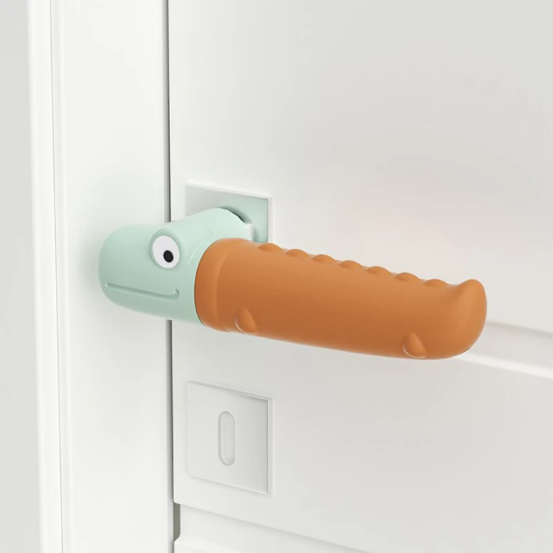Crocodile-Anti-Collision-Static-Silicone-Door-Handle-Protector-Knob ...