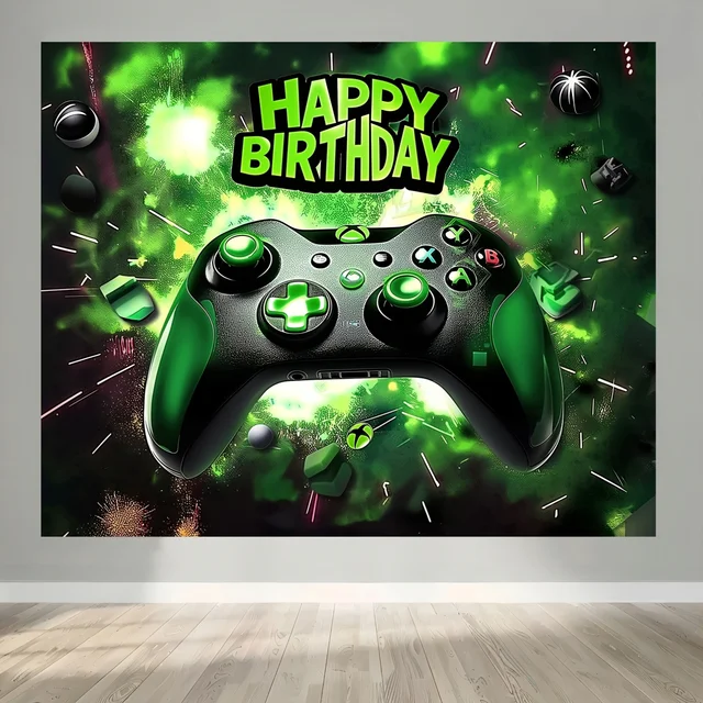 Xbox Birthday Background The Xbox One With Black Controllers On It