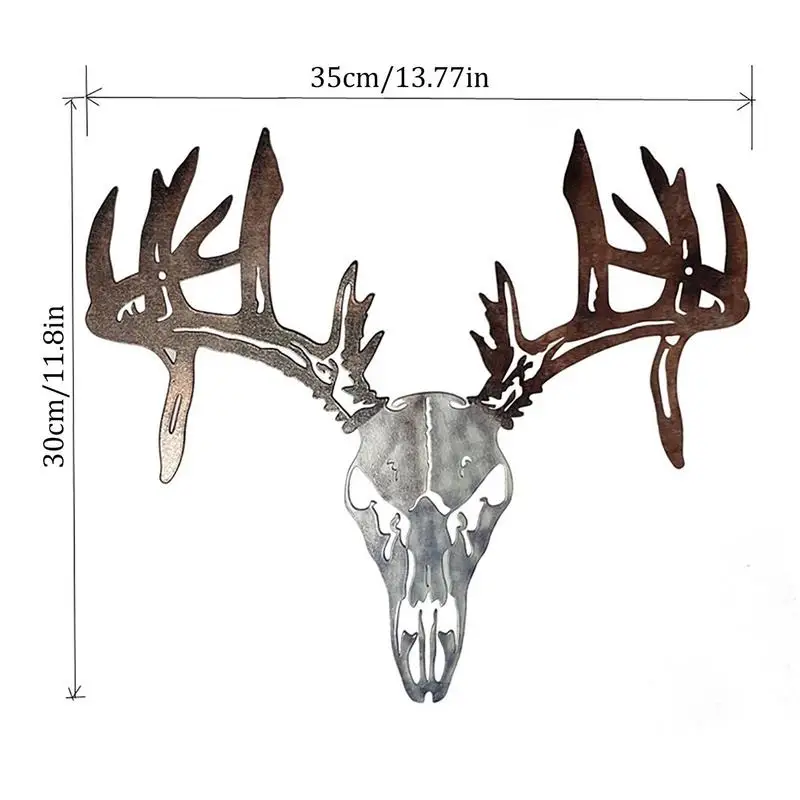 Buck Skull Silhouette