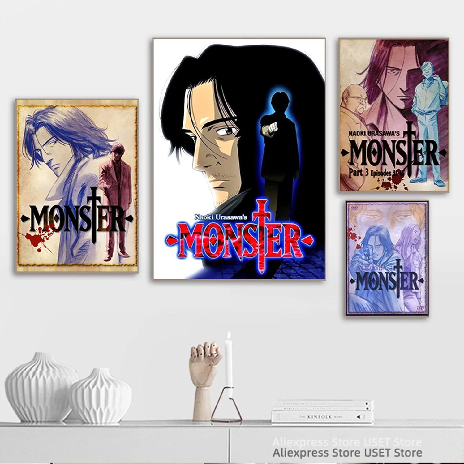 Monster-Poster-Anime-Animation-Cartoon-Manga-Canvas-Posters-and-Prints ...