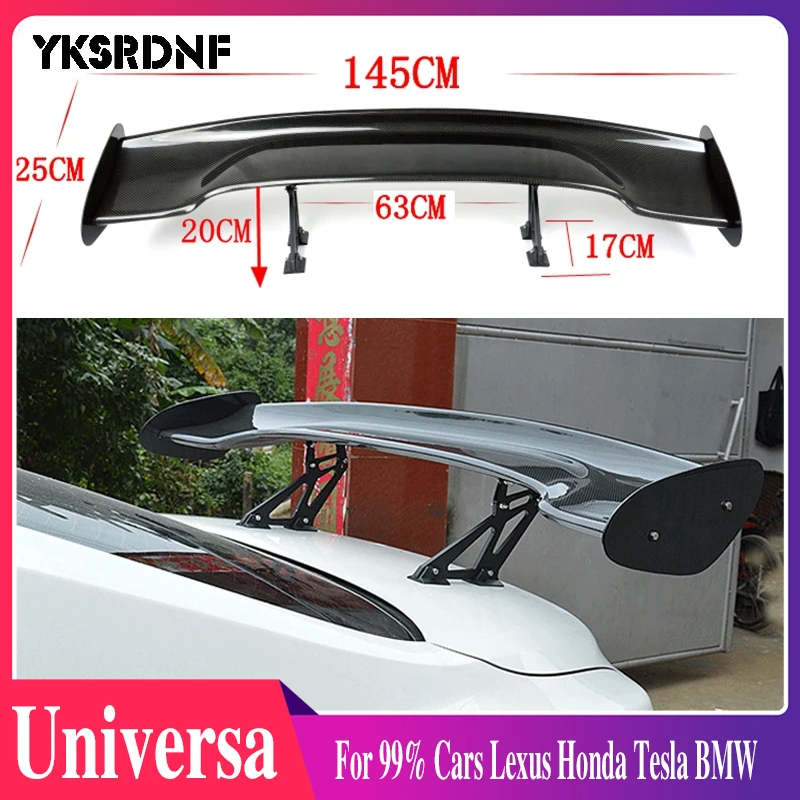 Boot-Lip-Tail-Universal-GT-Style-Roof-Rear-Spoiler-Wing-Tuning ...