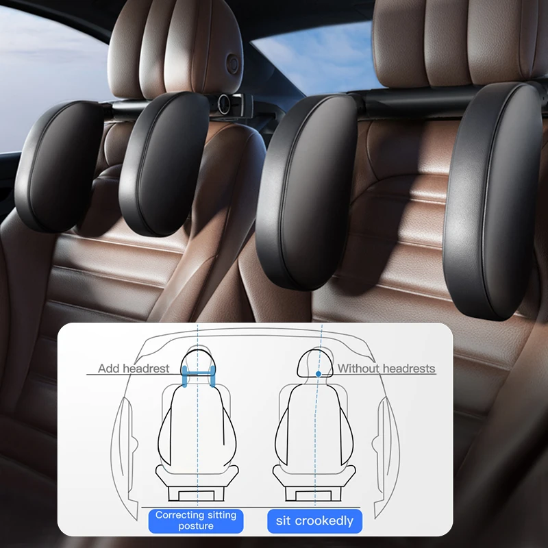 Travel Pillow Kids Car Headrest Pillow, Road Pal Headrest, Adjustable ...